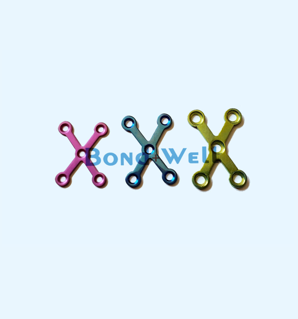 Titanium Maxillofacial X Plate - Bond Well Ortho